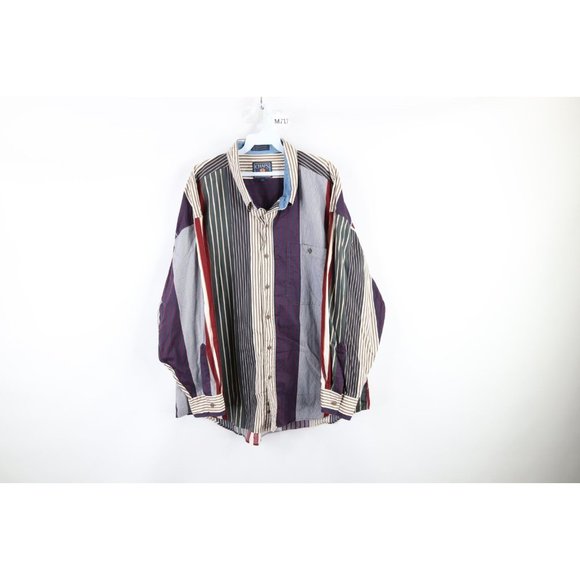 Ralph Lauren | Shirts | Vintage 9s Chaps Ralph Lauren Mens Xb Rainbow ...